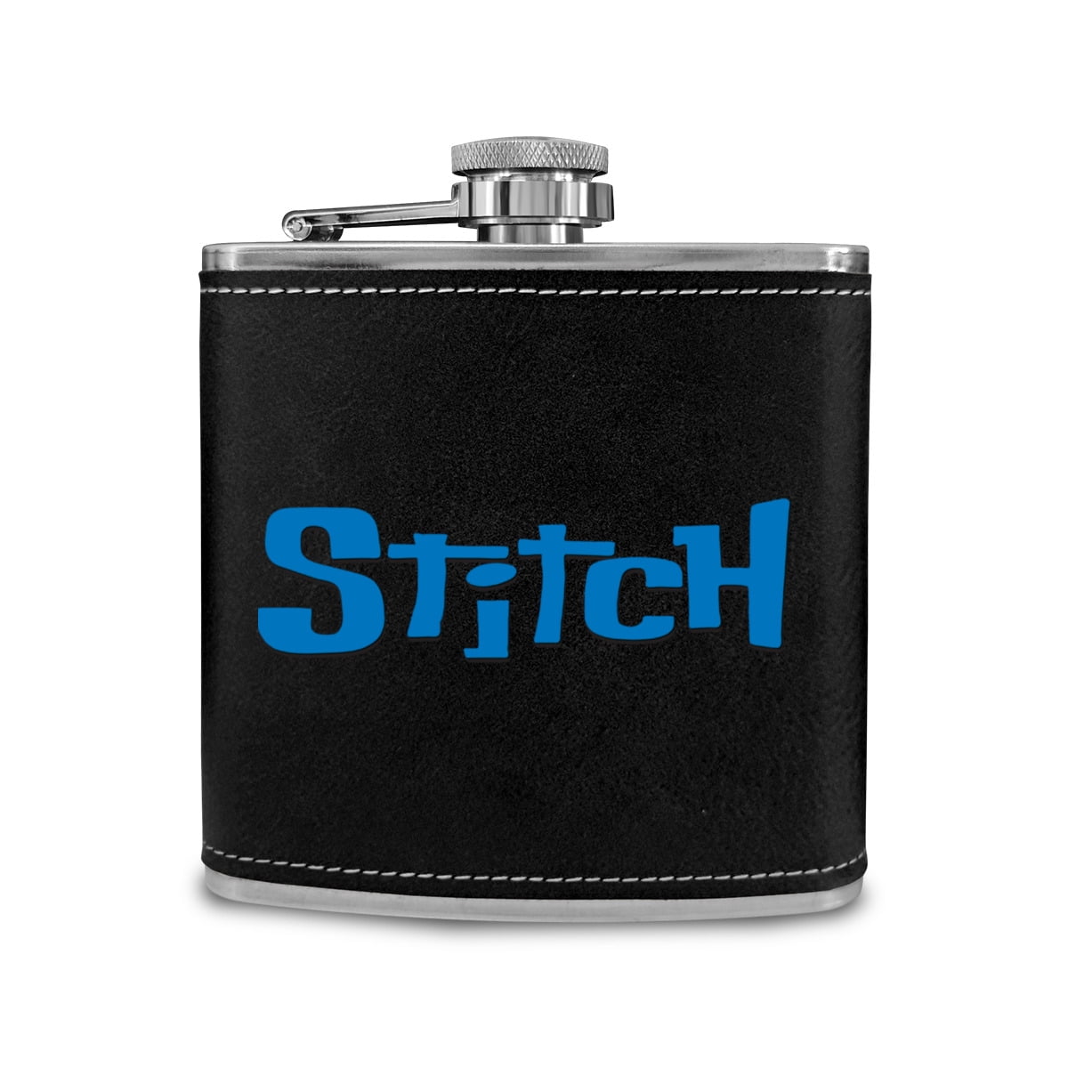 stitch Leather Hip Flask Leak Proof Food Grade Stainless Steel for ...