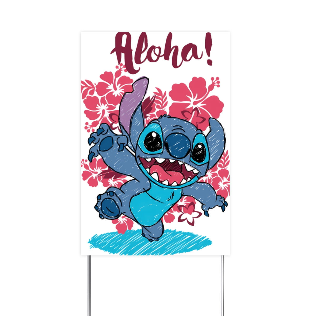 stitch Vertical Yard Display Sign, 12 x 18 Inch Yard/Lawn Decoration ...