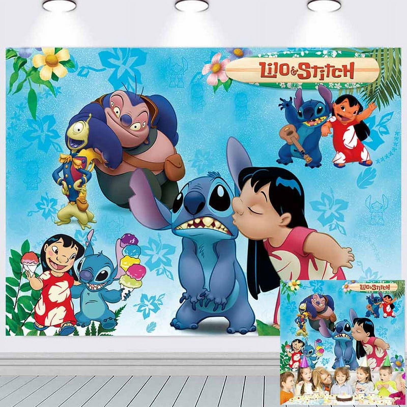 stitch angle Backdrop Banner Party Supplies Poster Movie Theme ...