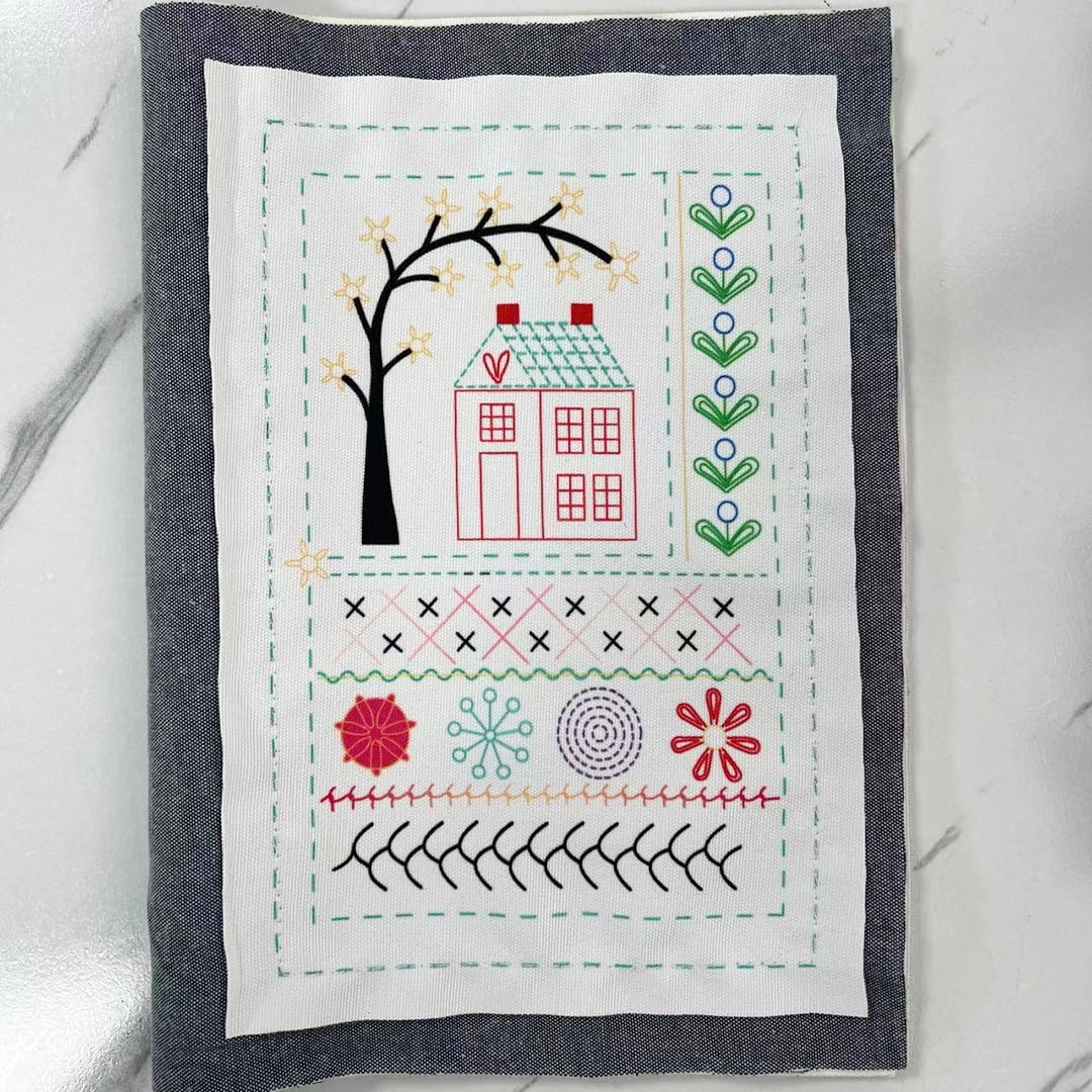 stitch book Acupuncture Techniques Book DIY Needlework Sample Book for ...