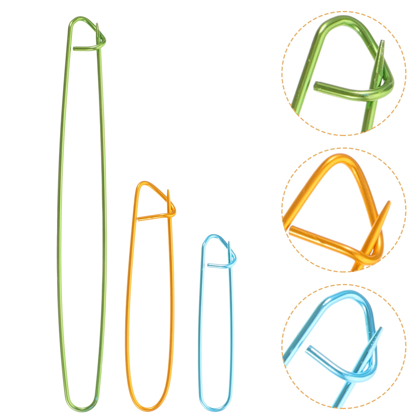 CIMAXIC Stitch Holder 9Pcs Aluminum Knitting Accessory Mark Stitches ...