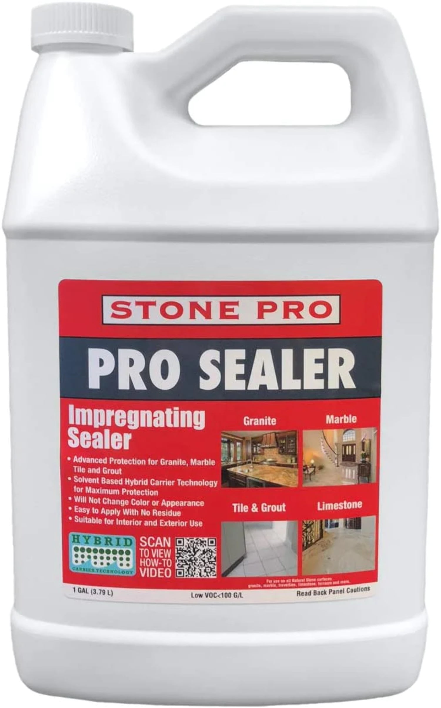 stonepro - pro sealer impregnating sealer (1 gallon - 128 fl oz) (for ...