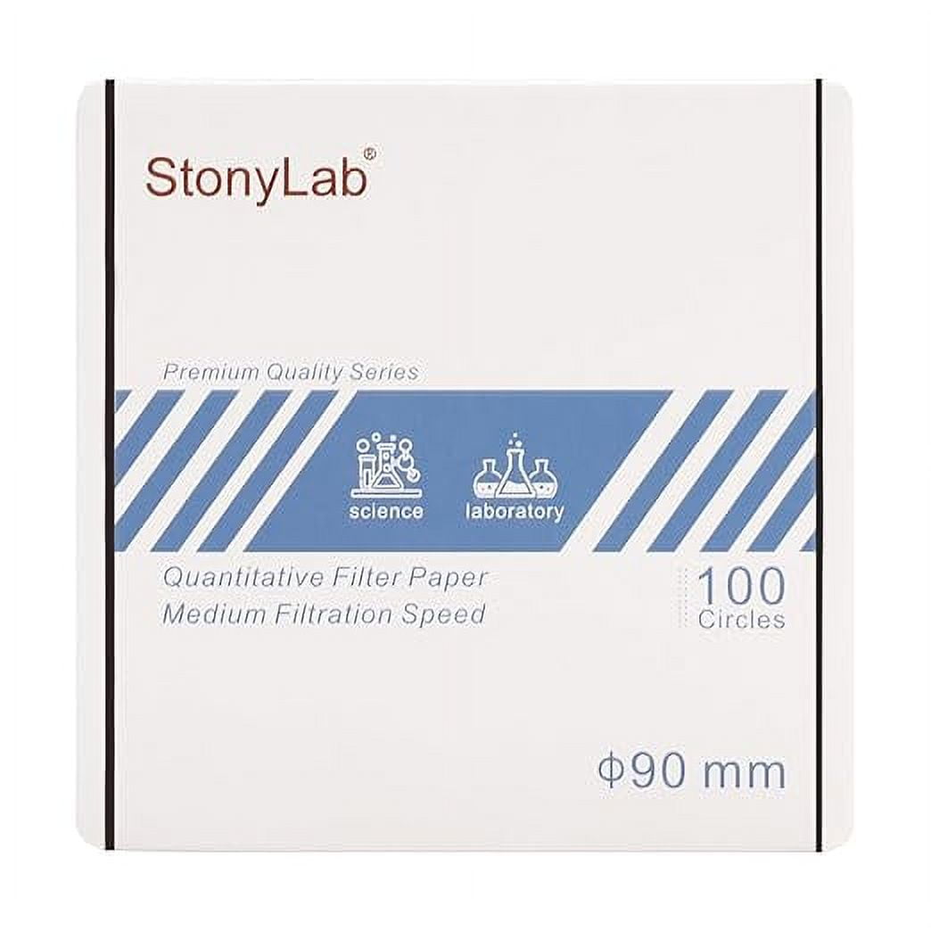 stonylab Premium Quantitative Filter Paper Circles, 100-Pack Lab ...