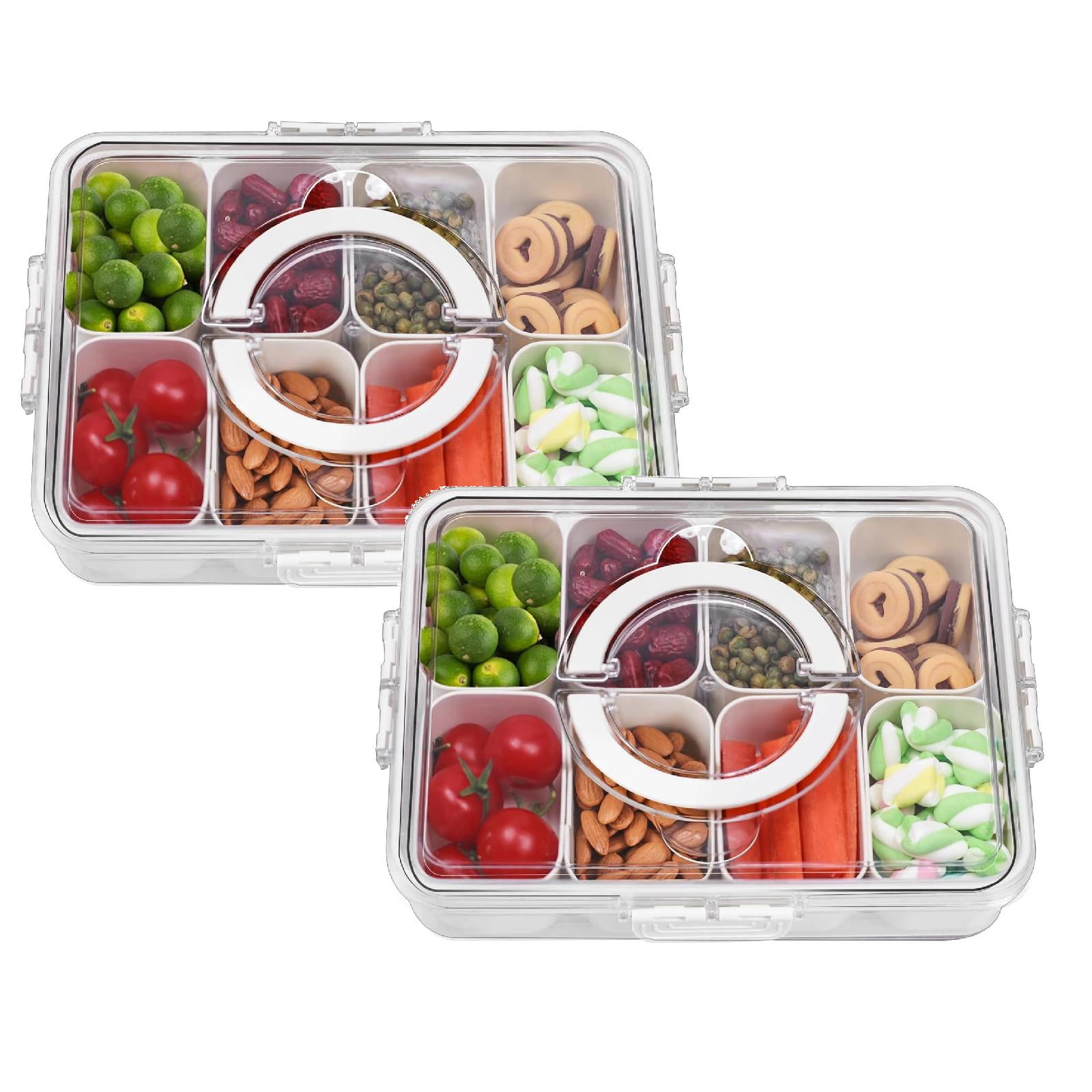 storage containers 2 piecesfridge storagecanisters sets for the kitchen Portable Lidded ...