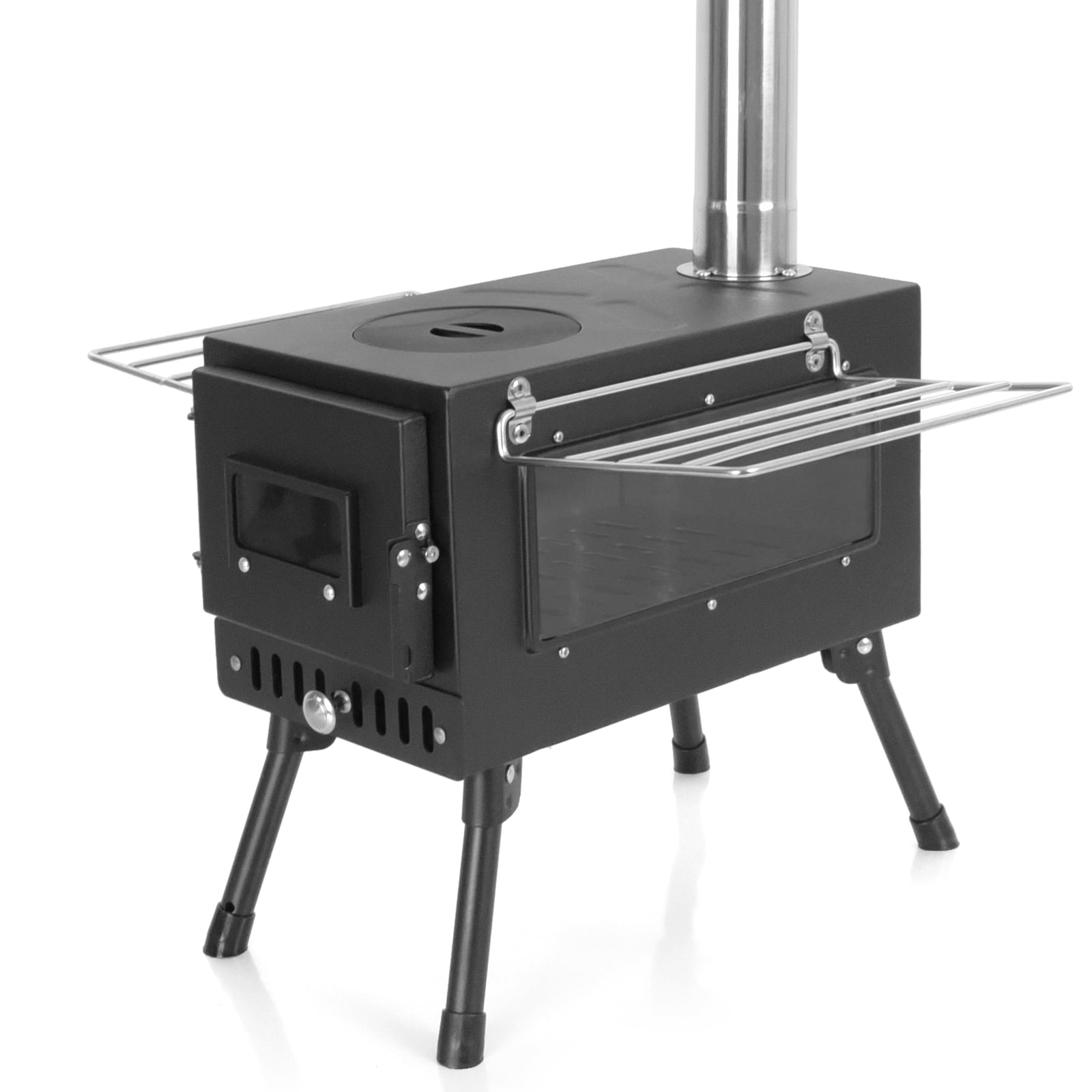 stove,Stove With 5 Wood Stove With 5 Pipes Tent Stove Portable Qisuo ...
