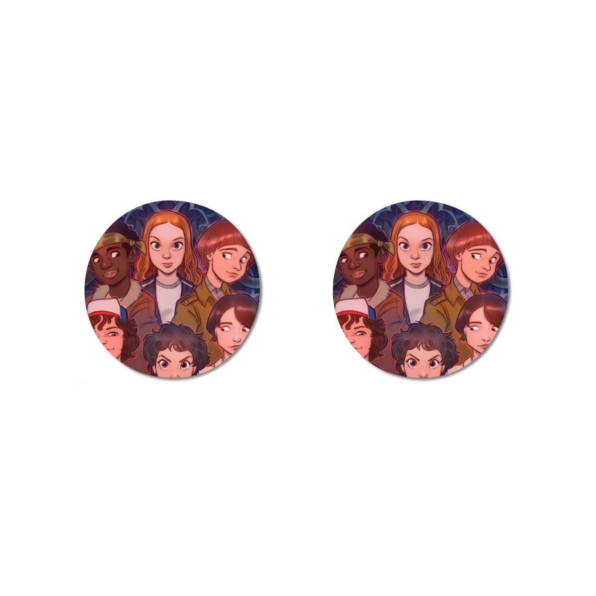stranger things Cute Fridge Magnets - 3 Inch Round Flat Magnets for ...