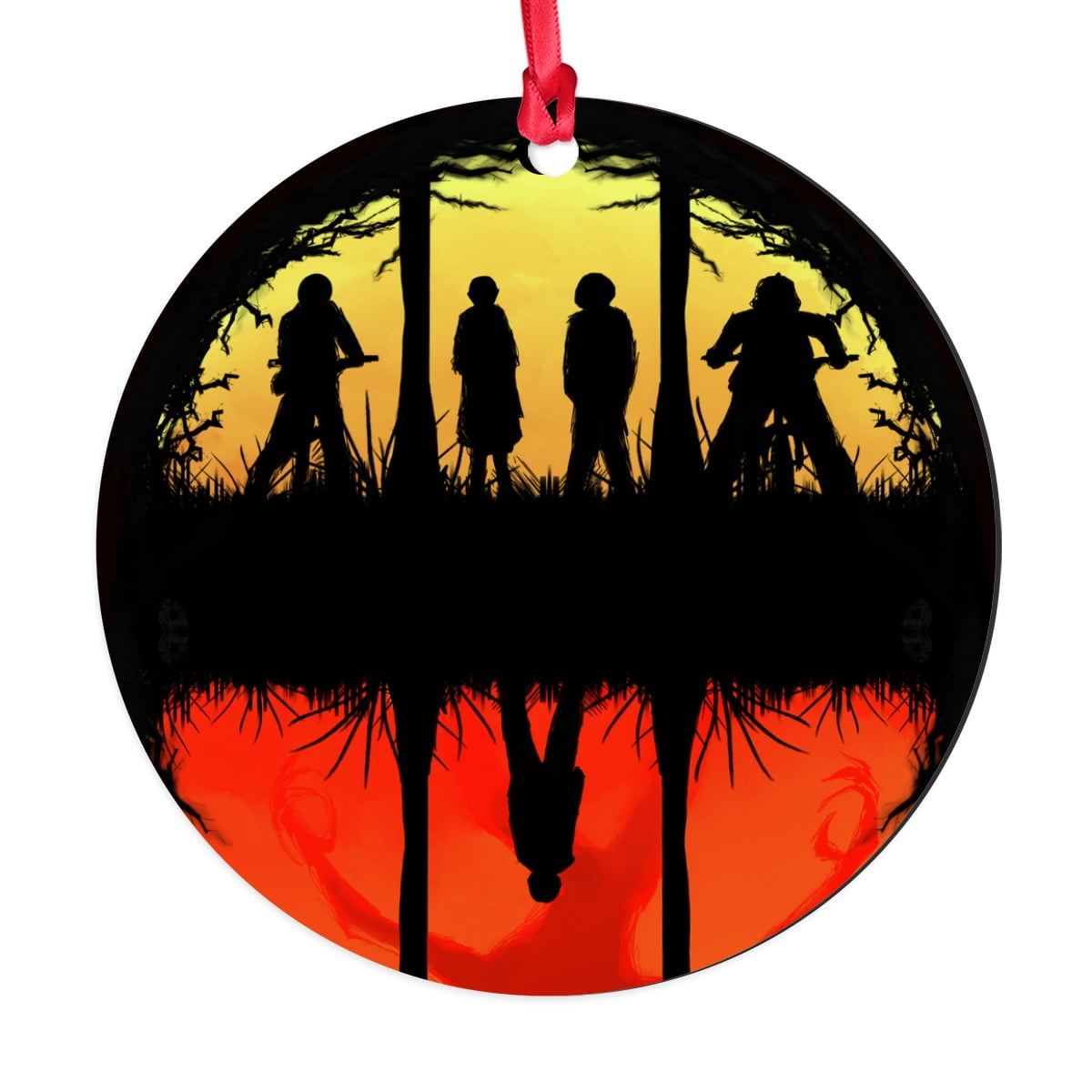 stranger things MDF Personalized Sublimation Pendant Round Cartoon Disc ...