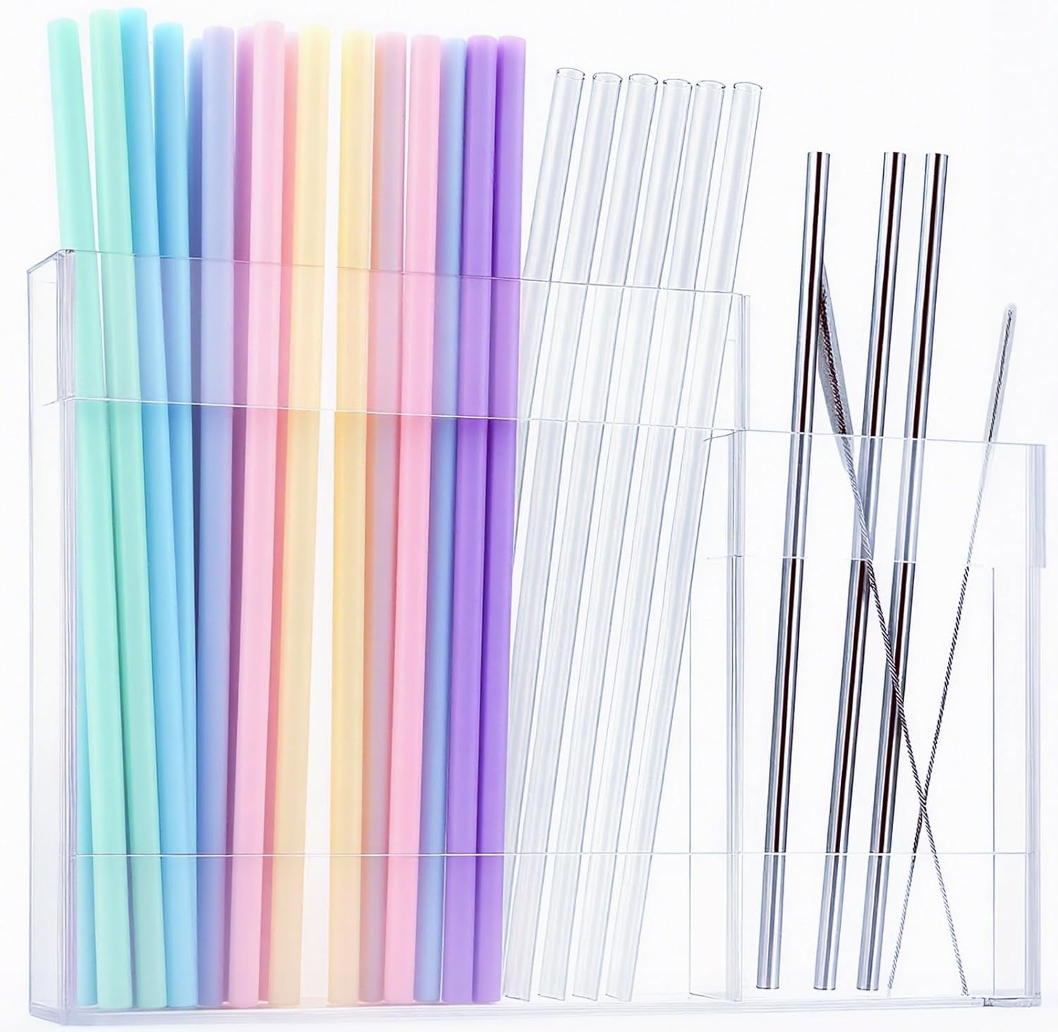 straw holder for cabinet door, Acrylic Straw Holder & Storage for Long ...