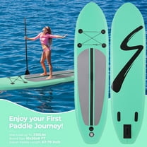 Spaco Inflatable Stand Up Paddle Board Surfboard with Bag Aluminum ...