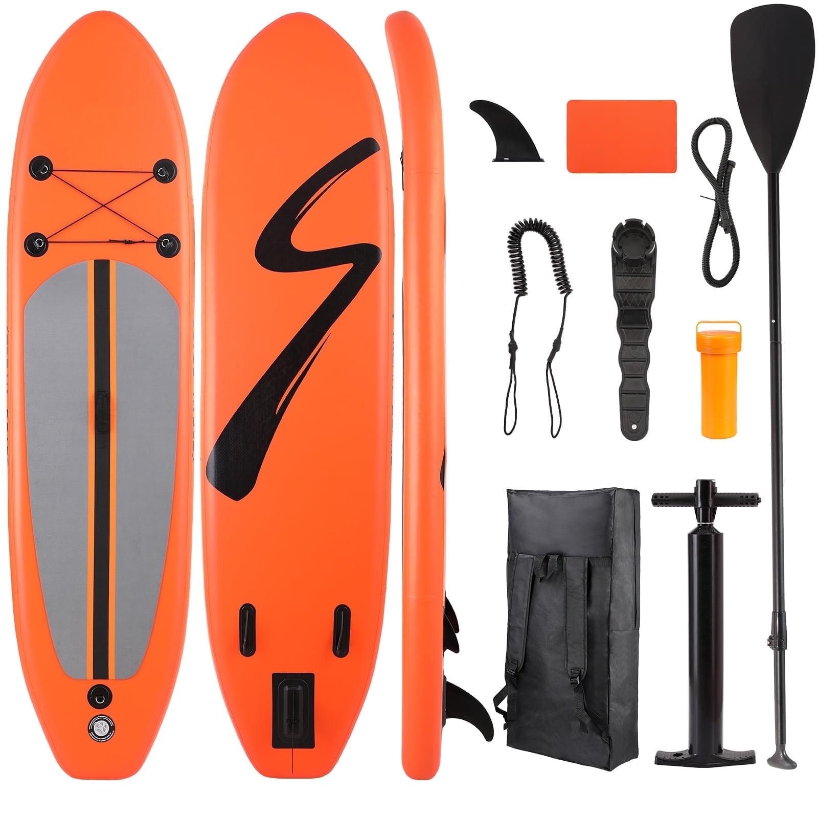 Streakboard Inflatable SUP with Non-Slip Deck, 3 Fins, 10FT Adjustable ...