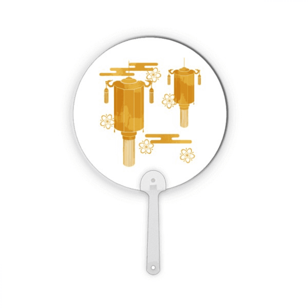 streamer antique s light artware Plastic Round Handheld Fan Decorations ...