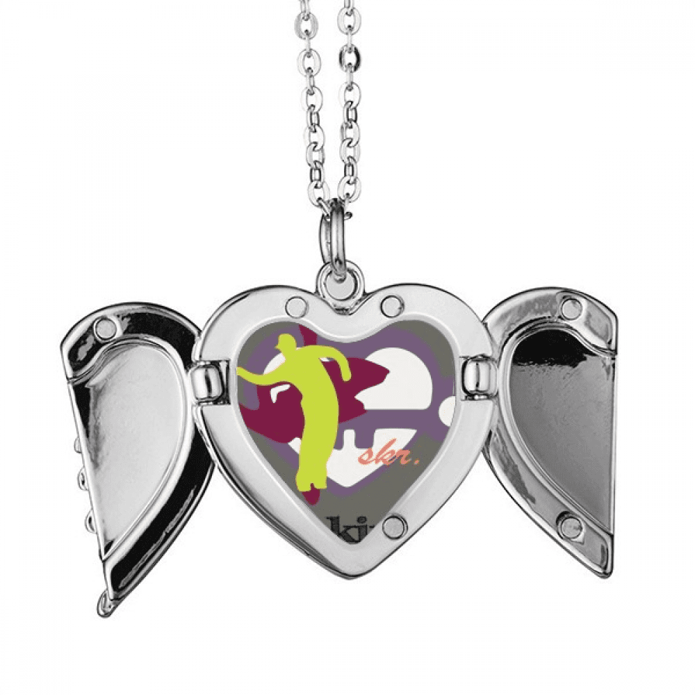 streetdance culture locking love lock angel wings necklpendant fashion ...