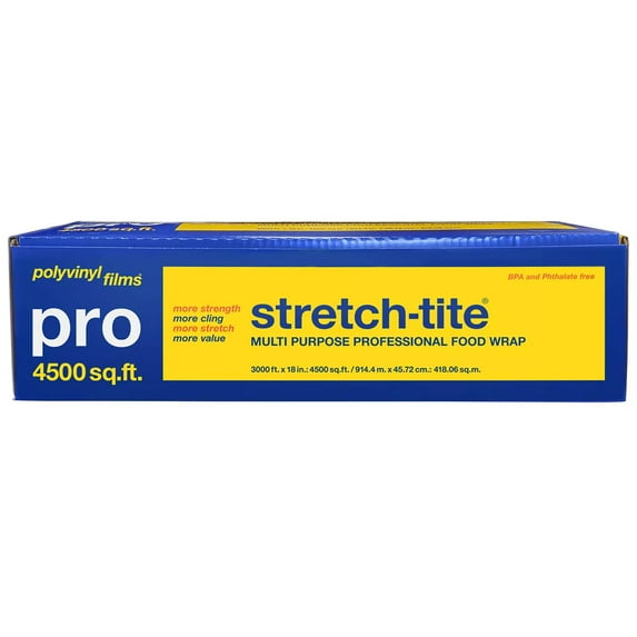 stretch-tite Pro Multi-Purpose Professional 18" Food Wrap, 4500 Square ...