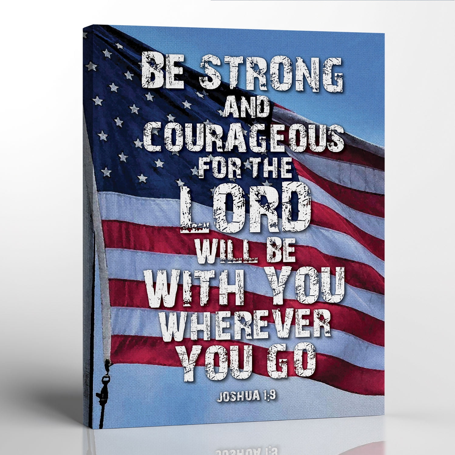 Be strong Poster, Be Strong and Courageous Joshua 1 9 Wall Art, Christian Wall Décor, Courageous ...