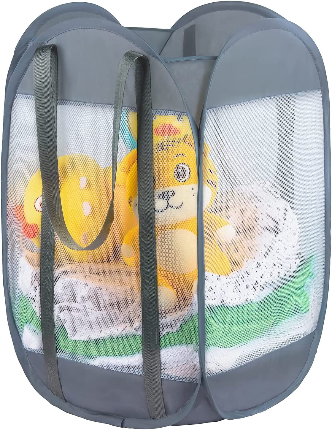 with strong handles Laundry Hamper,Tear Proof Pop Up Hampers, foldable ...