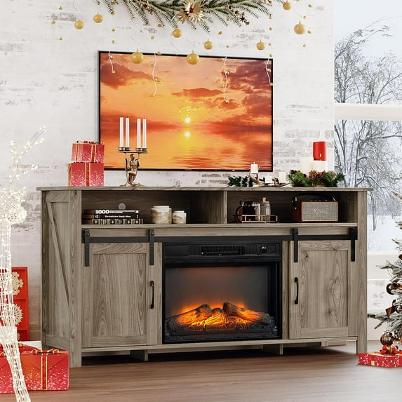 strong store Farmhouse Fireplace TV Stand & Entertainment Center for 70 ...