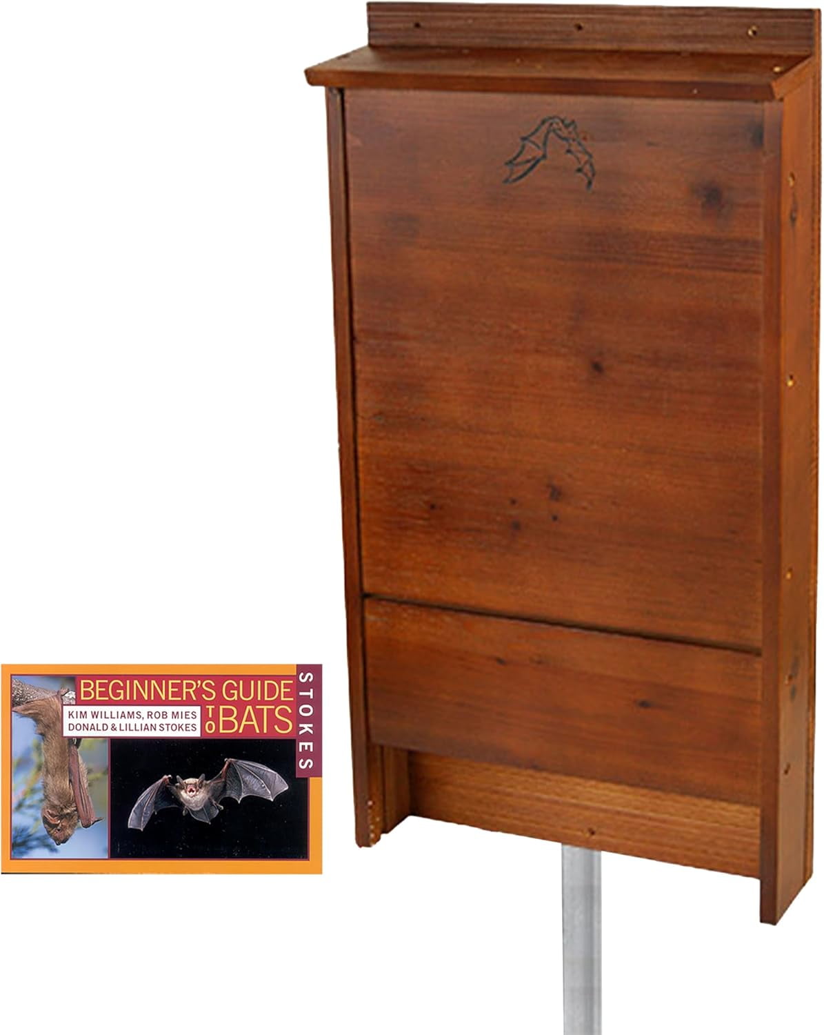strong store Premium Stained Bat House Kit with Pole, 100 Bats ...