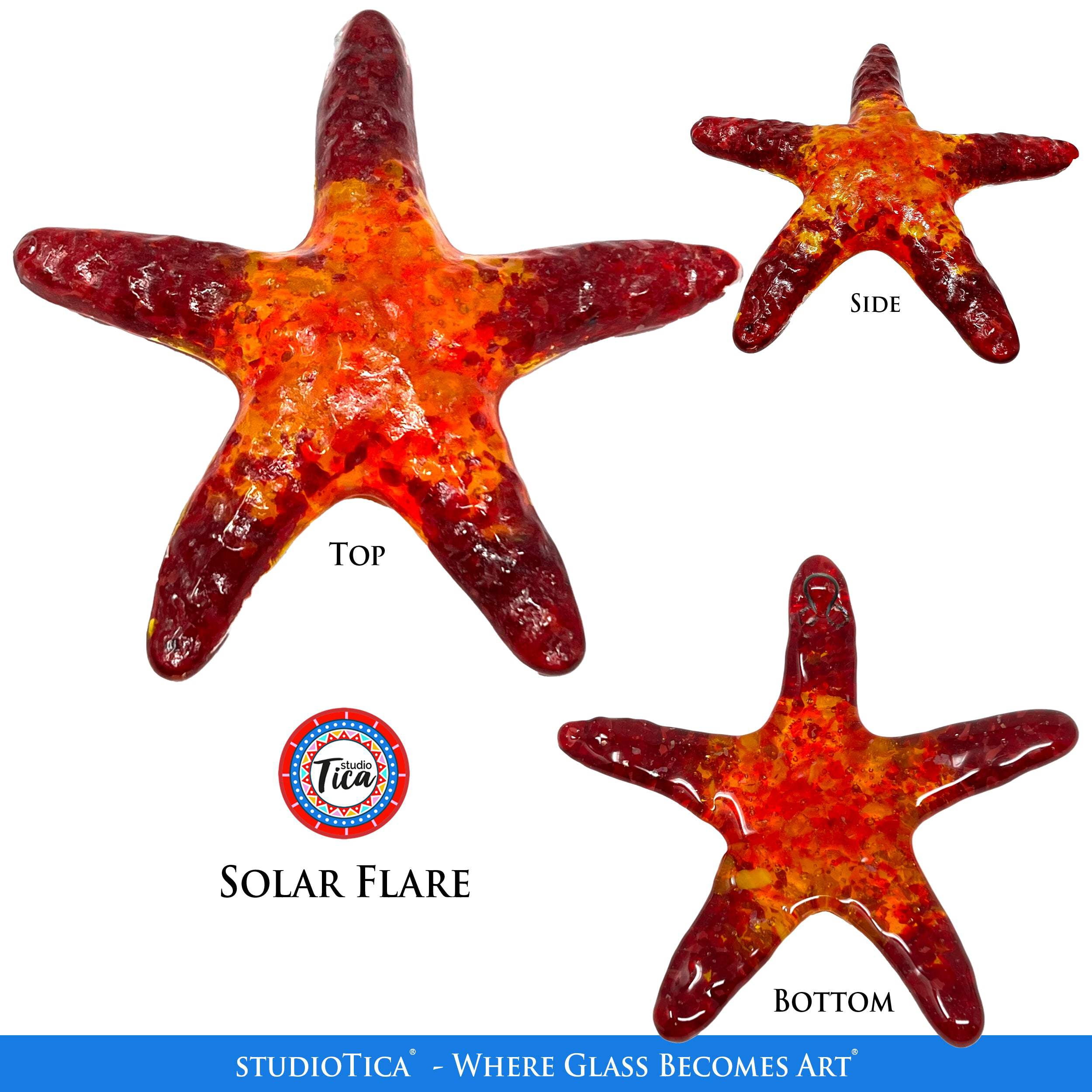 studioTica® Glass Starfish - Cosmic Collection - Sun Catcher ...