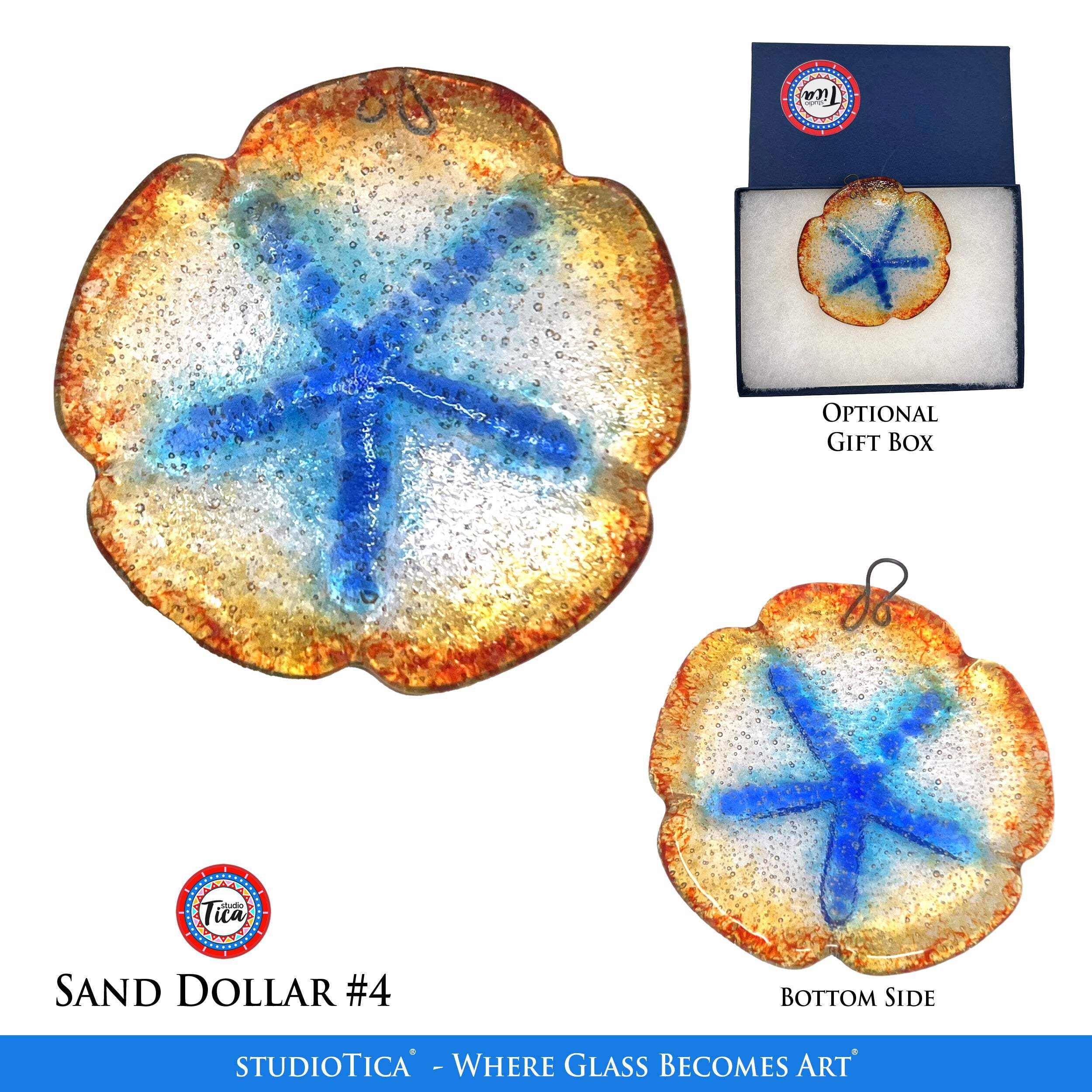 studioTica® Sand Dollar - Suncatcher, Paperweight, Ornament, Home Décor ...