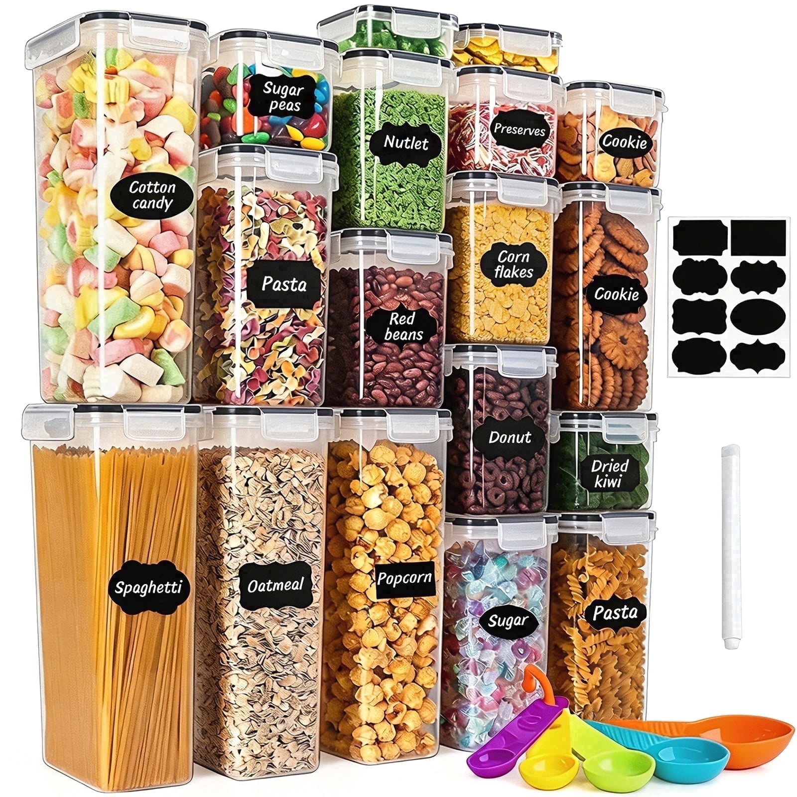 stusgo 18 Pcs Airtight Food Storage Containers Set with Lids - Walmart.com