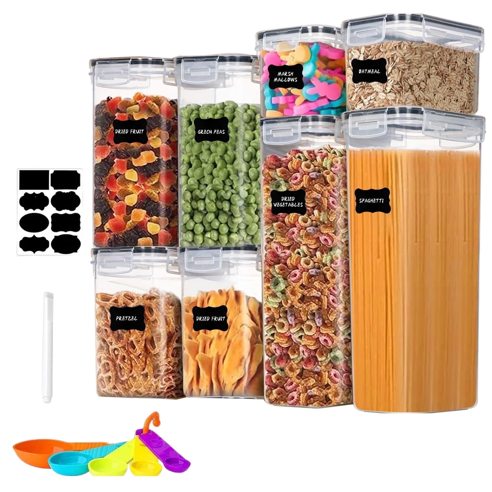 stusgo Airtight Food Storage Containers, 8 Pcs Set, Canisters for ...