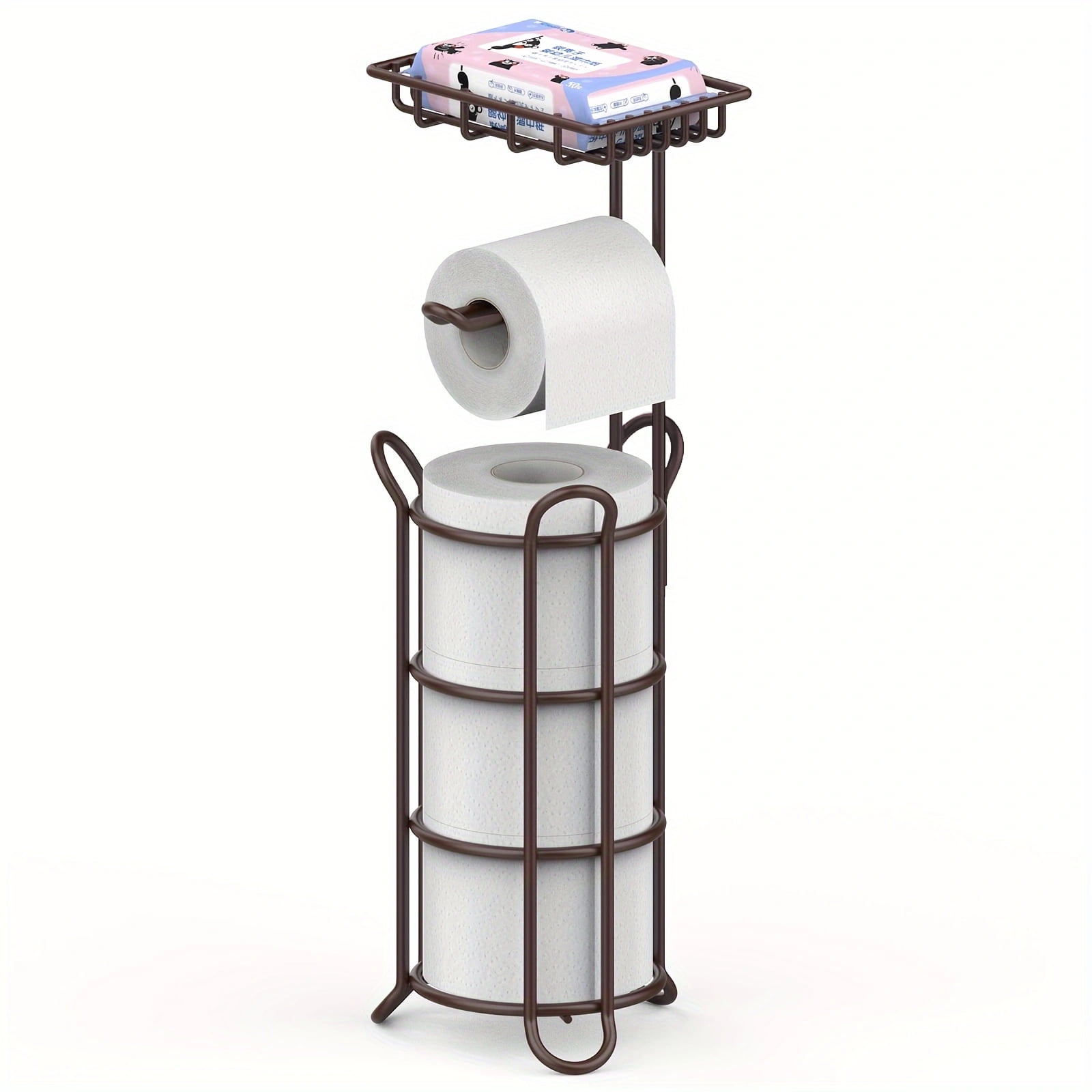 stusgo Toilet Paper Holder Free Standing, Portable Stainless Steel ...