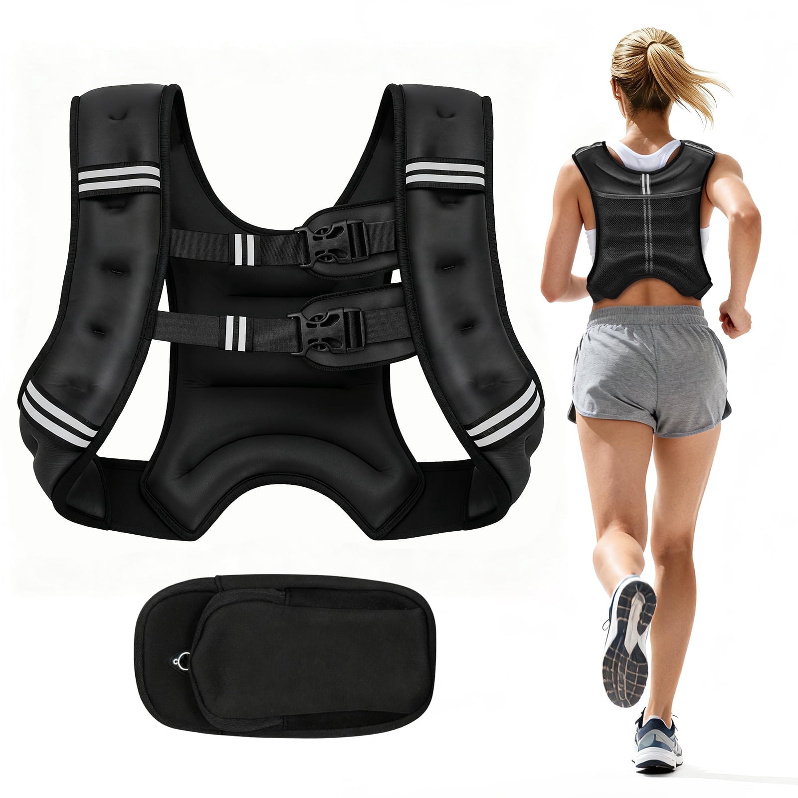 stusgo Adjustable Weighted Vests, 5kg Strength Training Weight Vests ...