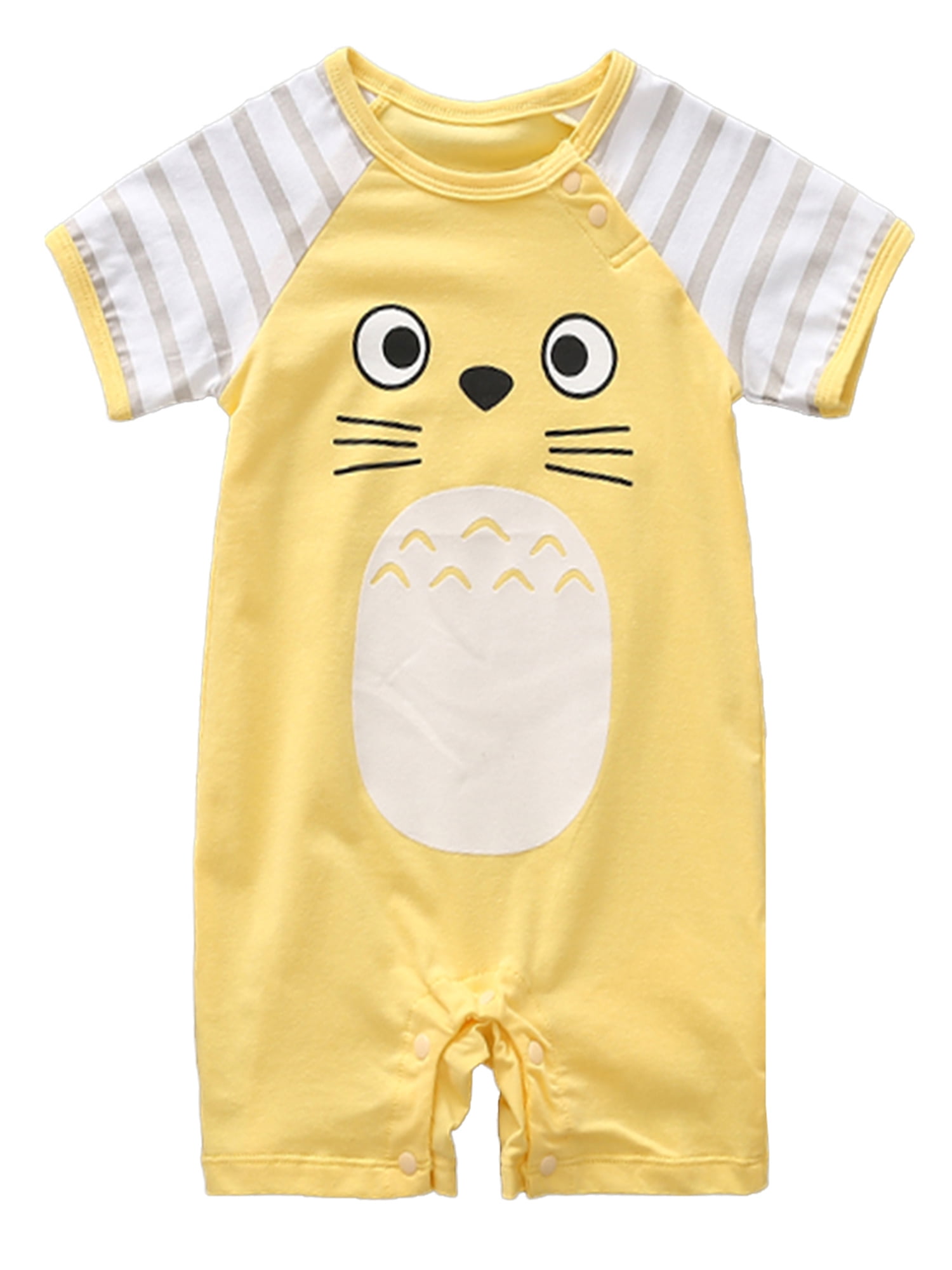 stylesilove Adorable Unisex Baby Totoro Short Sleeve Cotton Romper (80/ ...