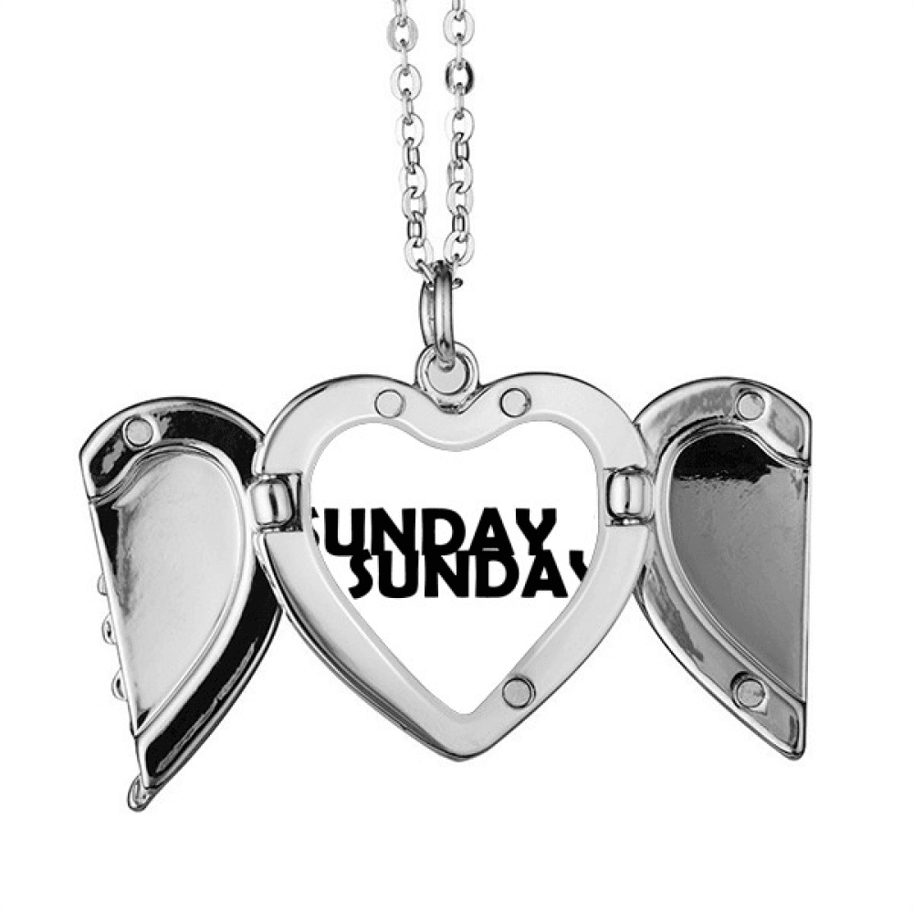 stylish characters sunday angel wings necklpendant fashion - Walmart.com