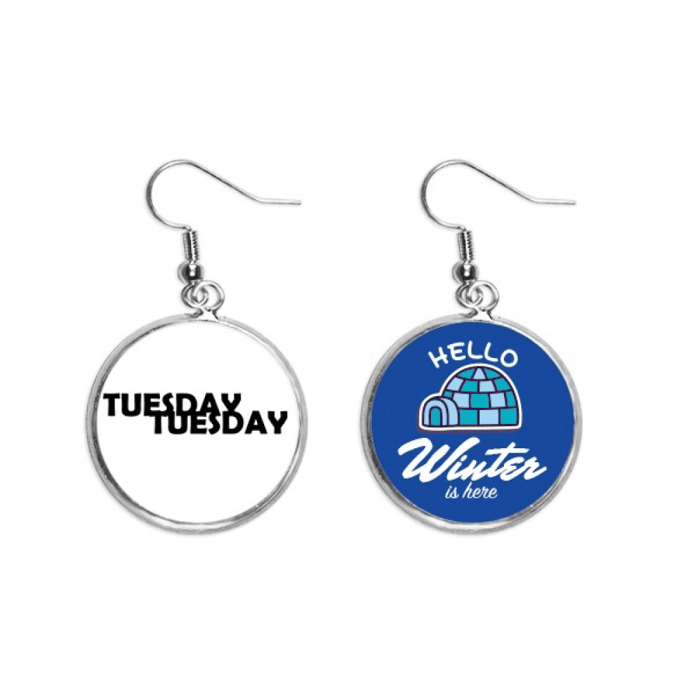 stylish characters tuesday dangle drop winter ice earring jewelry ...