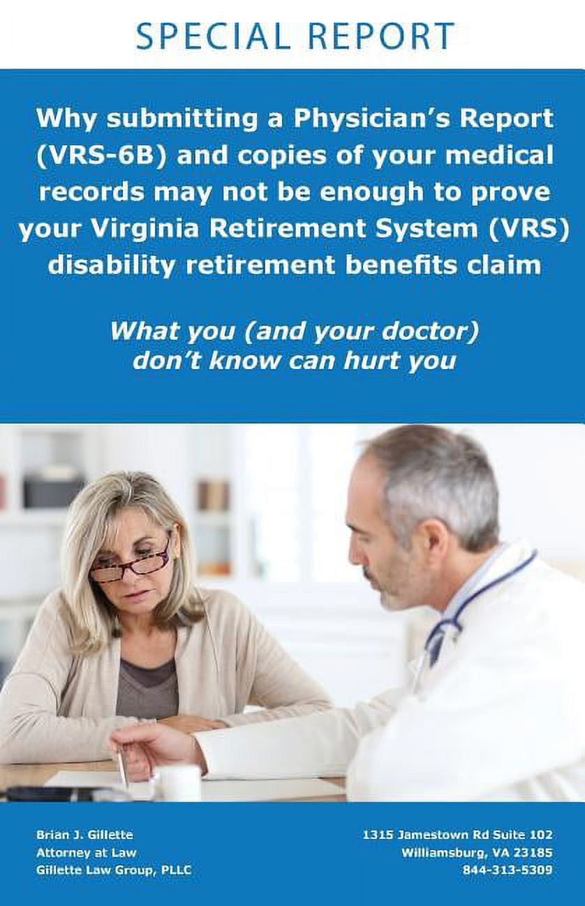 Why submitting a Physician's Report (VRS-6B) and copies of your medical ...