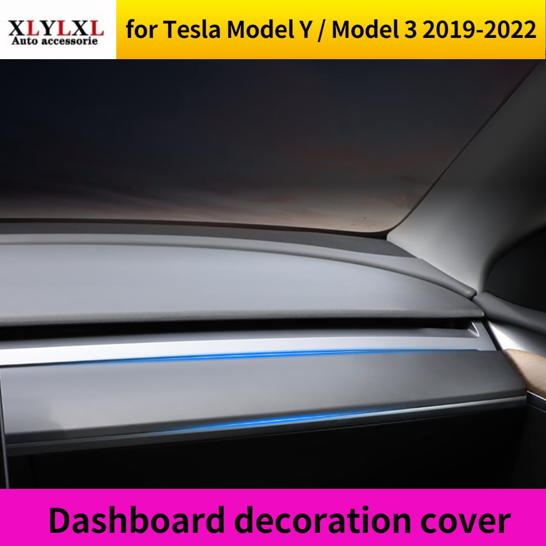 subsection matte Carbon fiber decoration Dashboard For Tesla Model 3 ...
