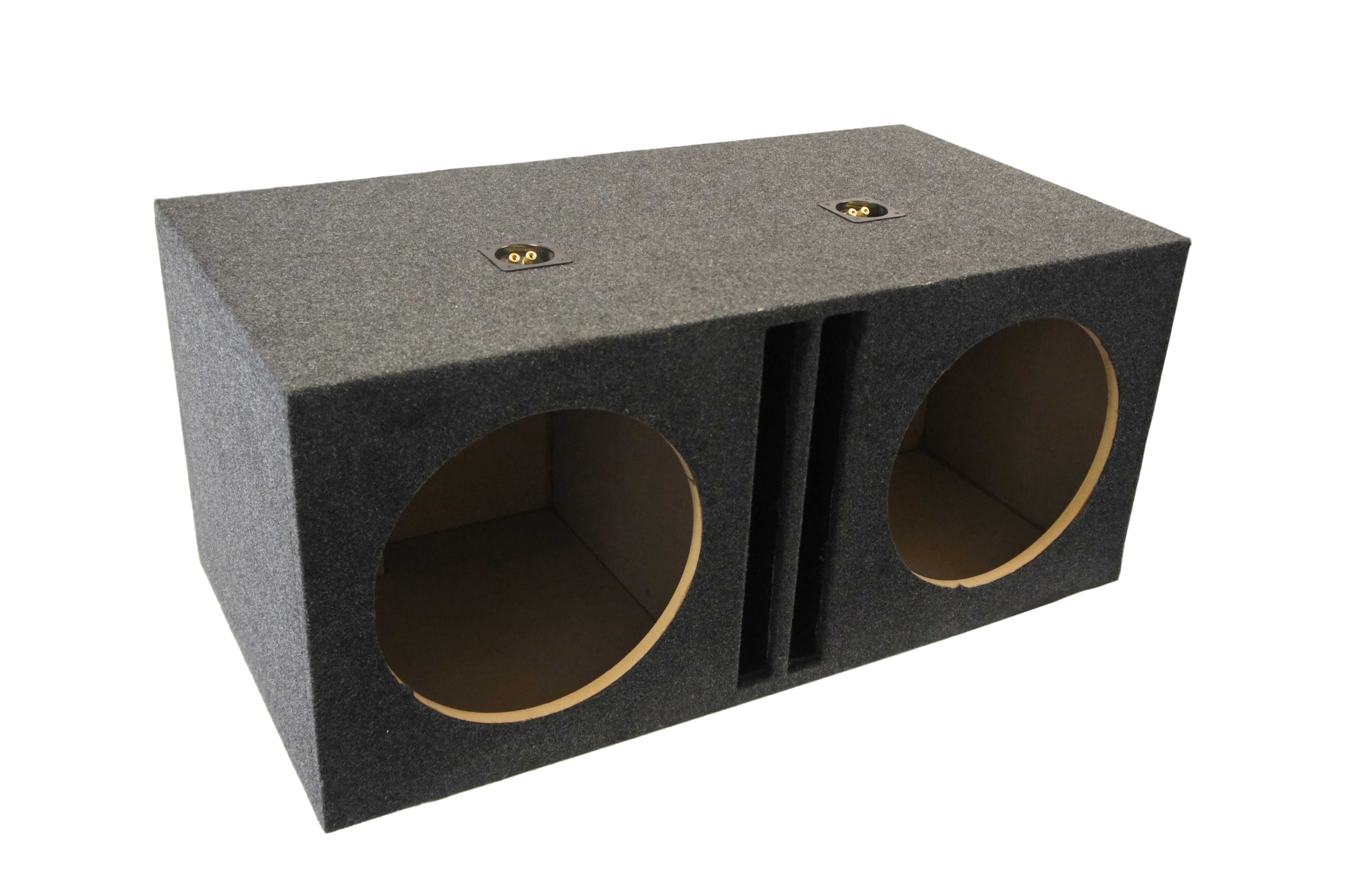"Dual 15"" SPL Bass Subwoofer Car Audio Enclosure with Labyrinth Vent ...