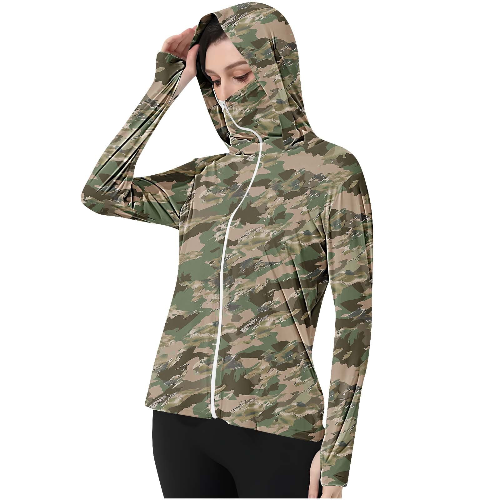 successthop Sun Protection Clothing for Adults Women UPF 50+ Hooded ...