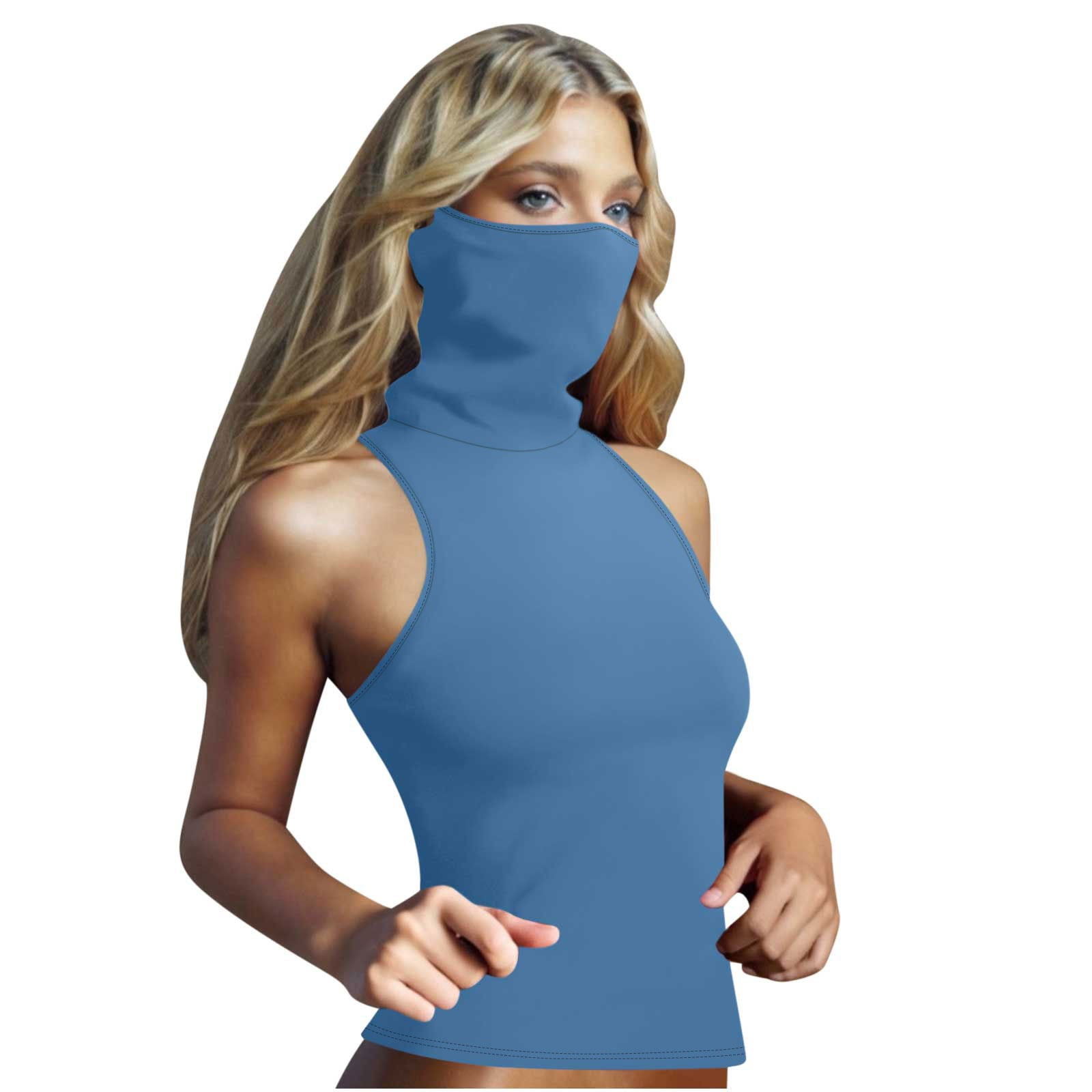 successthop Sun Protection Clothing Women with Face Cover Sleeveless ...