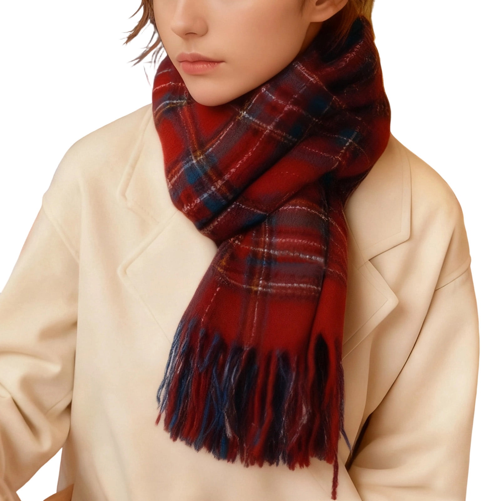 successthop Winter Scarf for Women Cold Weather Thick Neck Scarf Warm ...