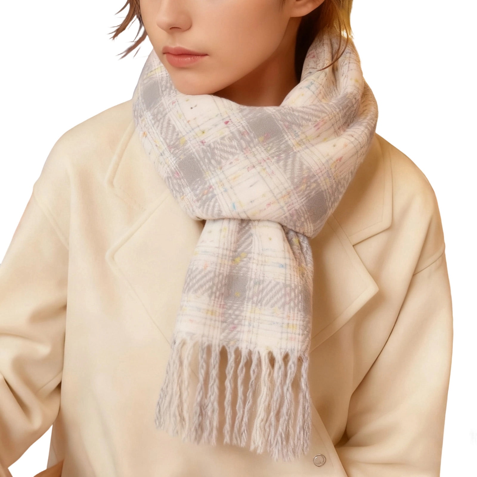 successthop Winter Scarf for Women Cold Weather Thick Neck Scarf Warm ...