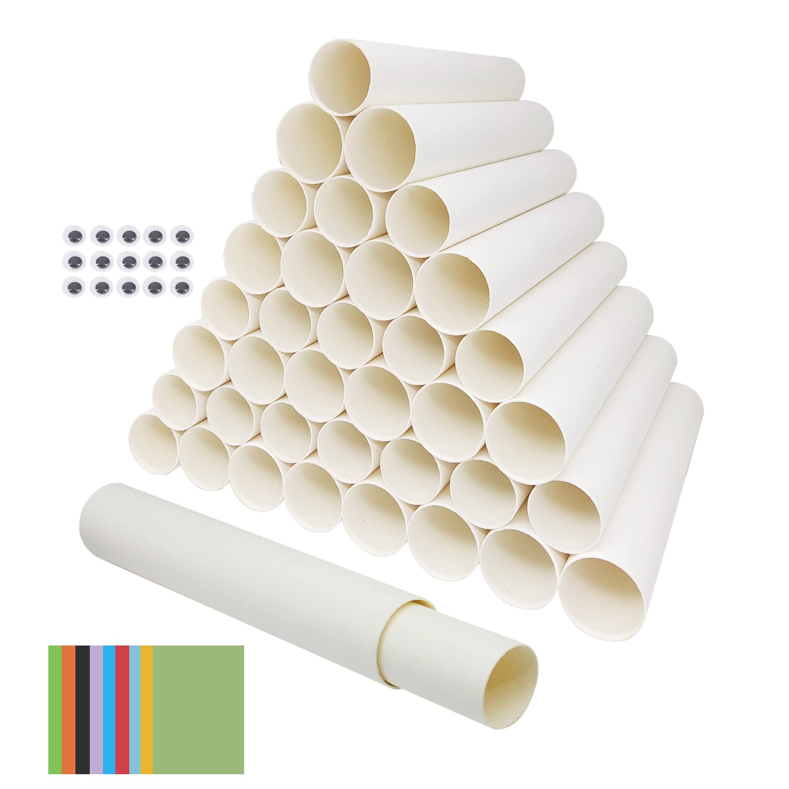 suituts 48 Pack Cardboard DHF10 Tubes Craft Rolls Tubes, Two Size (1 ...