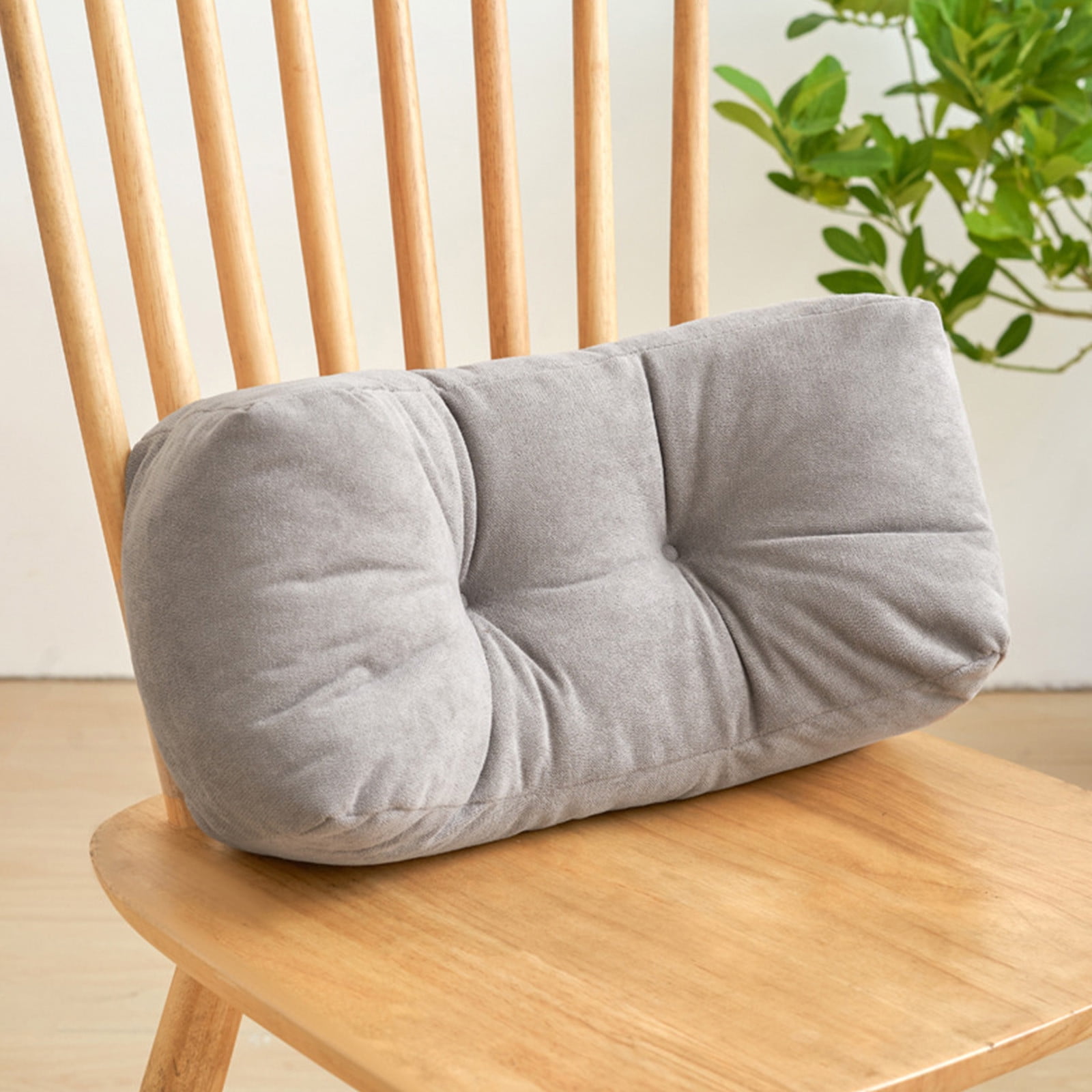 sulihua Olid Color Thickened Waist Cushion Nap Pillow Bedside Chair ...