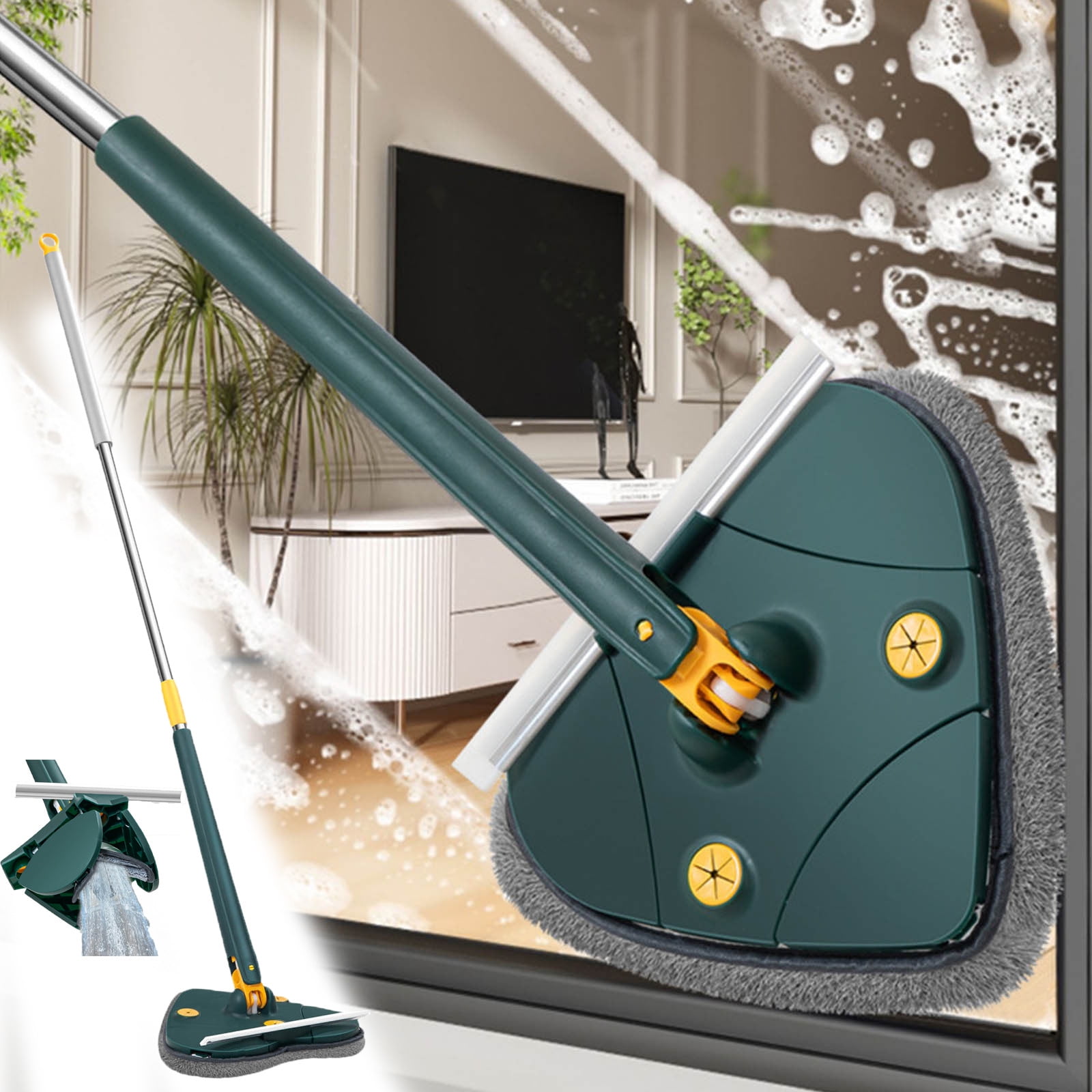 sulihua Rotatable Changeable Cleaning Mop Polygon Microfiber Mop With ...