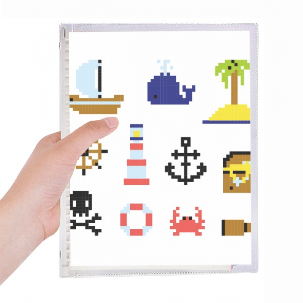 summer sail treasue hunt notebook loose diary refillable journal ...