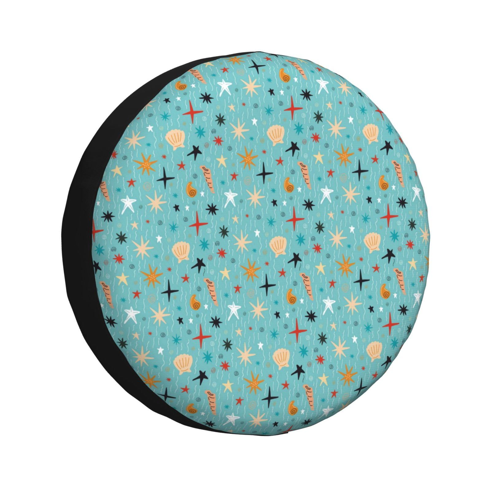 summer shells corals starfish Spare Tire Cover for Trailer Camper RV ...