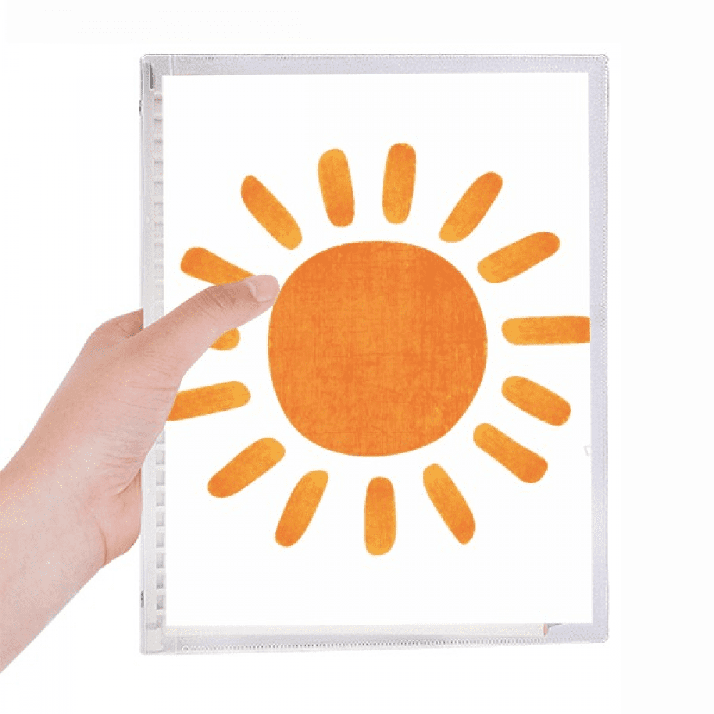 sun hand painting sunshine weather notebook loose diary refillable ...