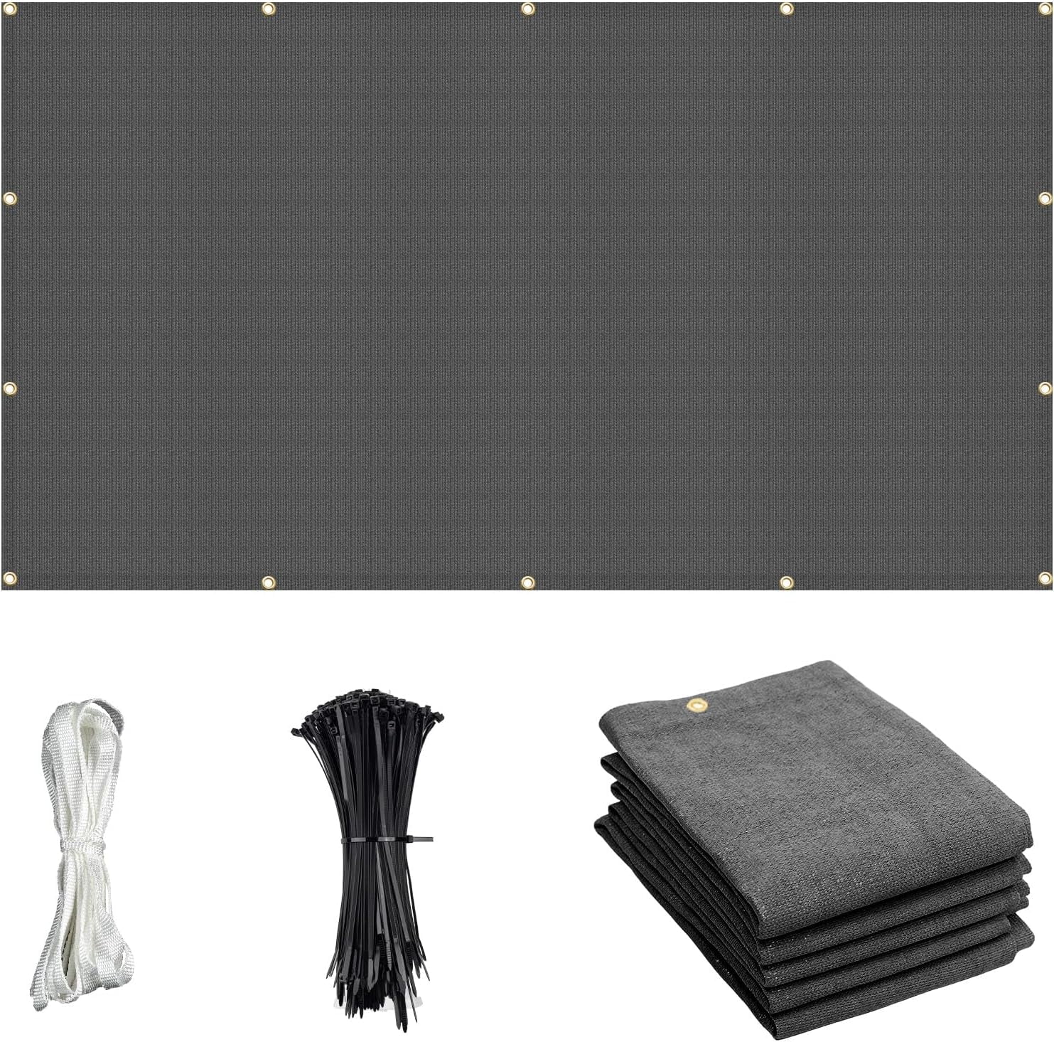 **sun shade cloth with grommets 7×8 ft shade panel shade tarp screen ...