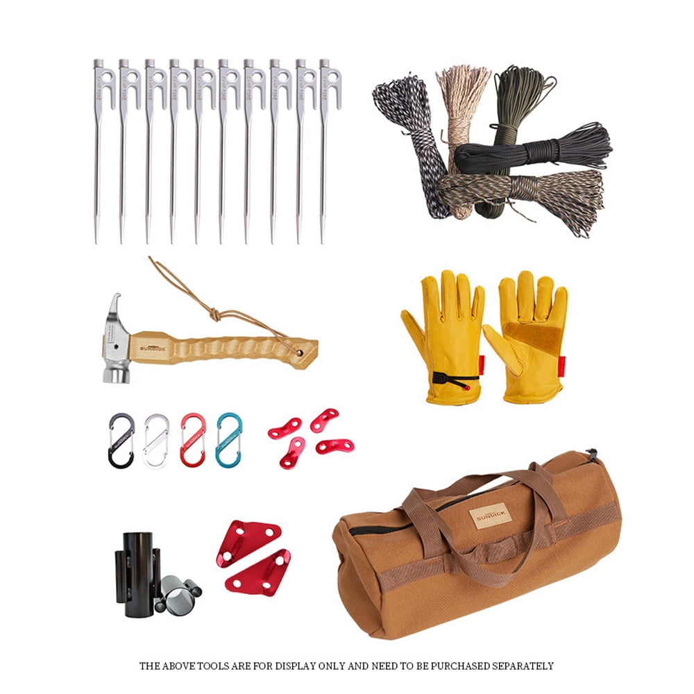sundick Storage bag, Tent Nail Tent Nail Tent Hammer Nail Portable Nail ...