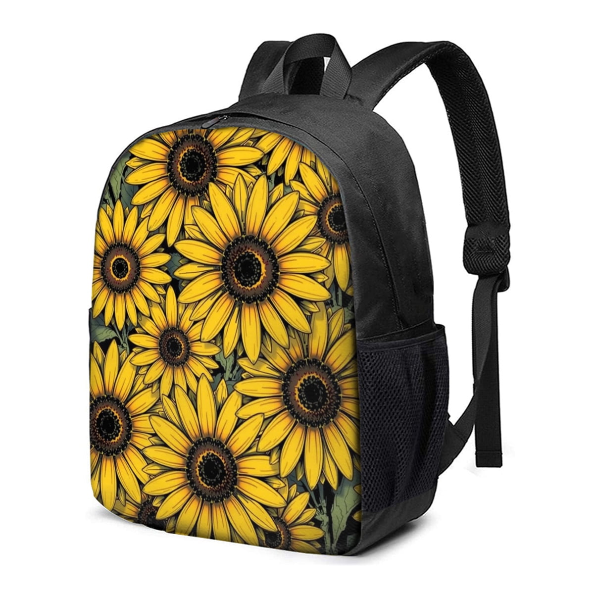 sunflower Cartoon single layer backpack, cute laptop casual travel ...
