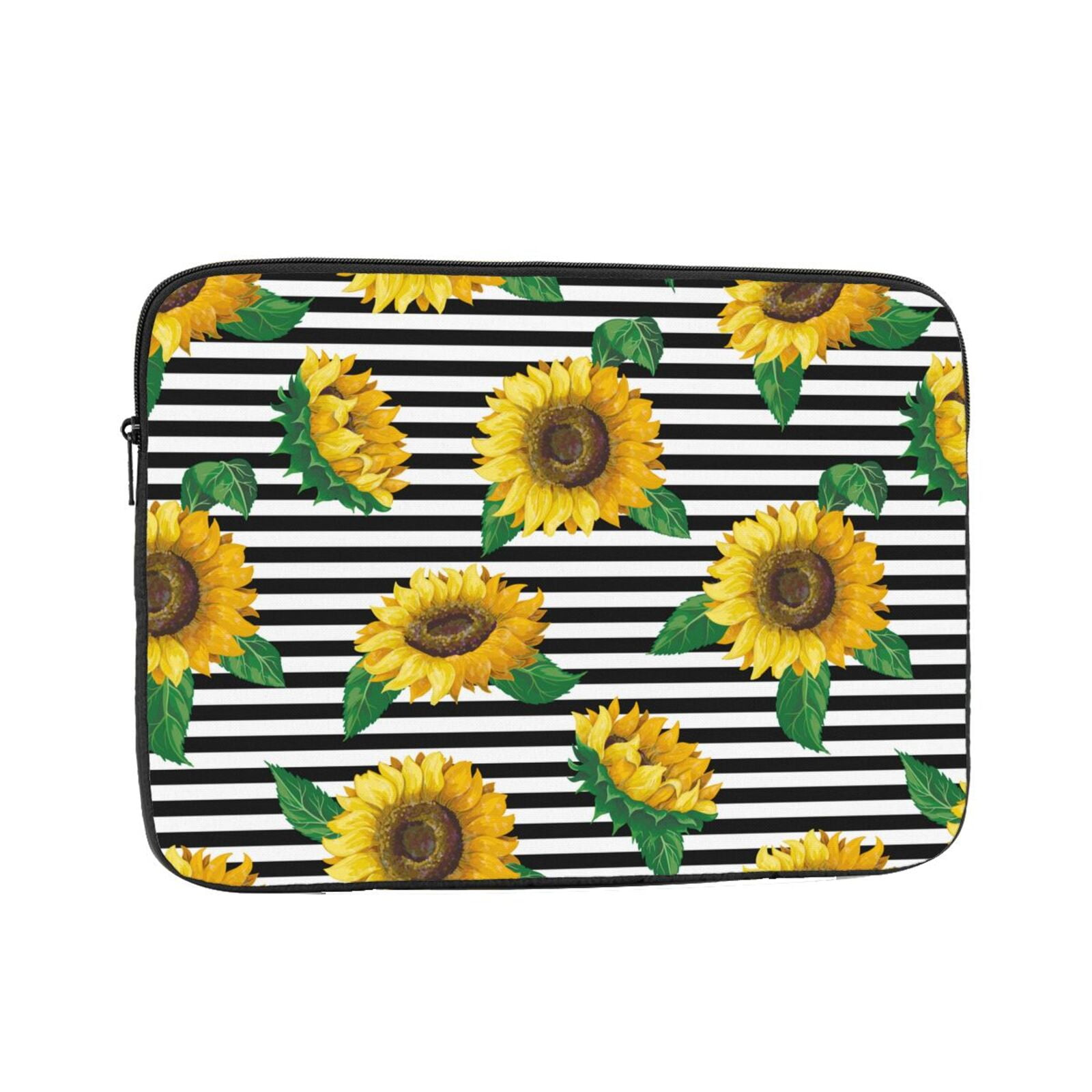 sunflowers on ribbon background 13 inch Portable Laptop Sleeve ...