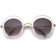 sunglassLA Unisex High Fashion Translucent Frame Stepped Temple Two ...