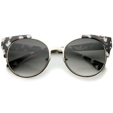 sunglassLA Unisex High Fashion Translucent Frame Stepped Temple Two ...