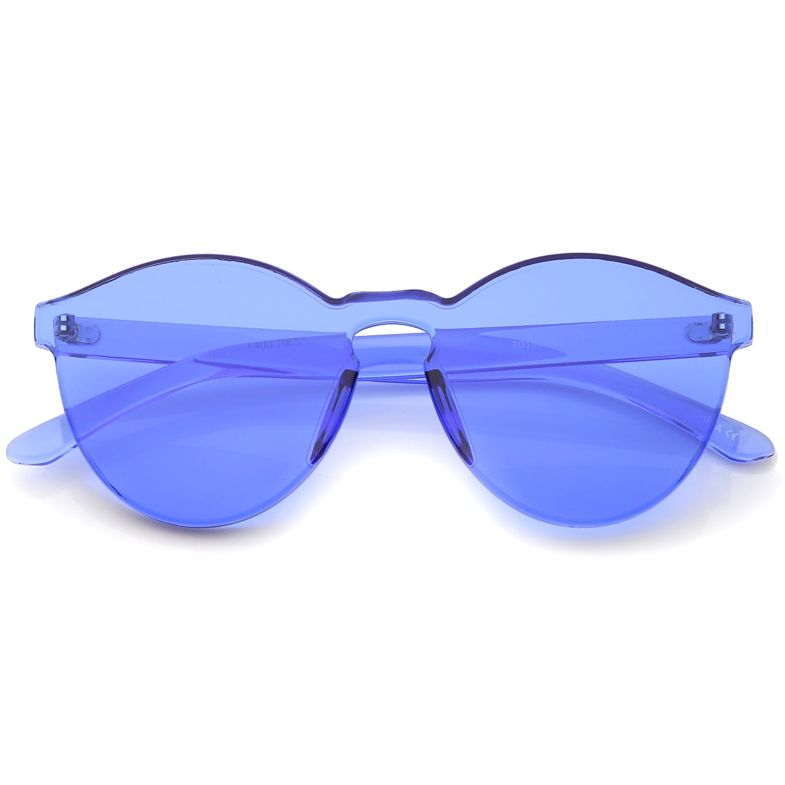 sunglassLA Unisex One Piece PC Lens Rimless Ultra-Bold Colorful Mono ...